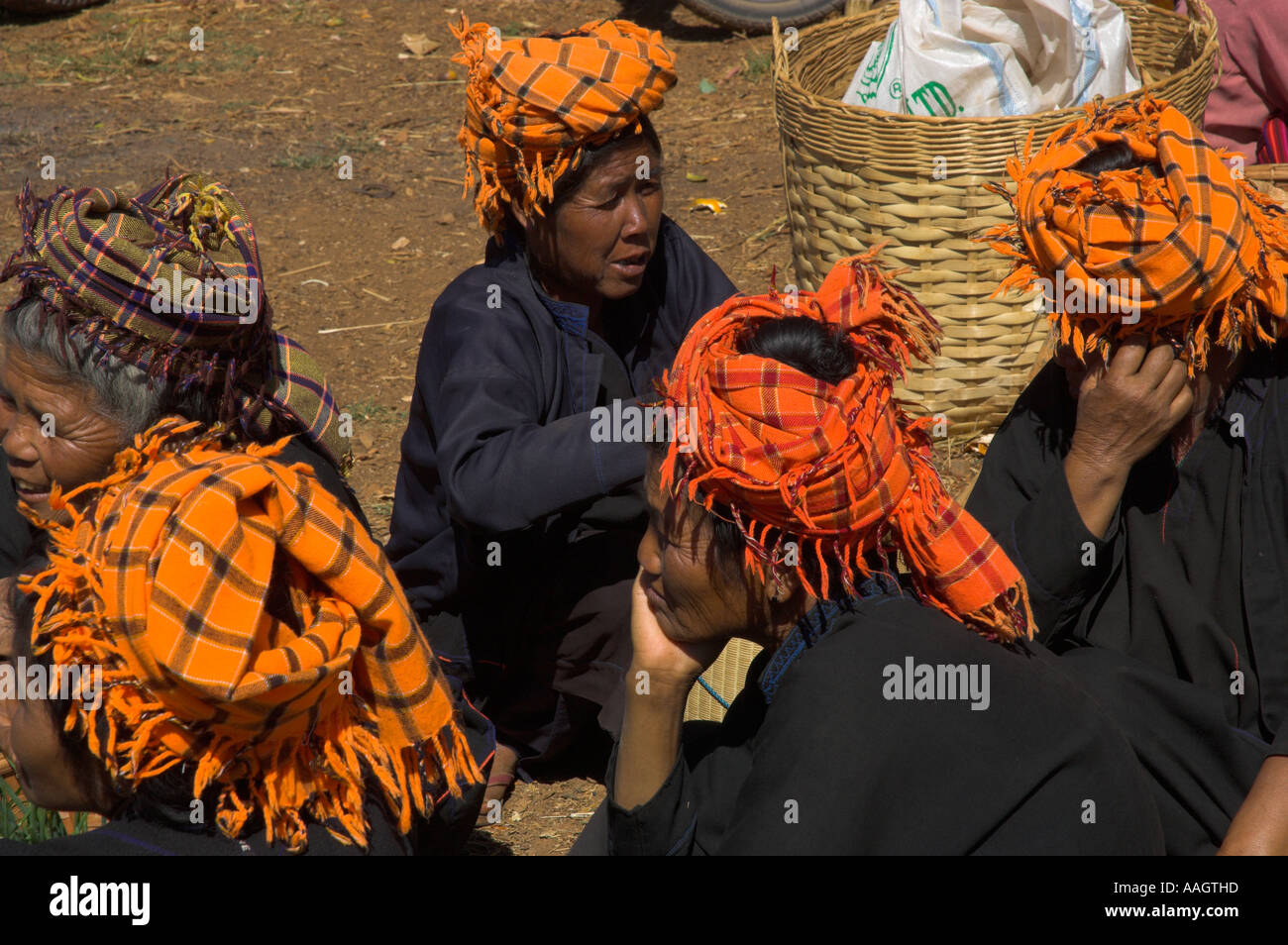Myanmar Burma Shan state Nan Tain market Pah Oh ethnic minority All Pah ...