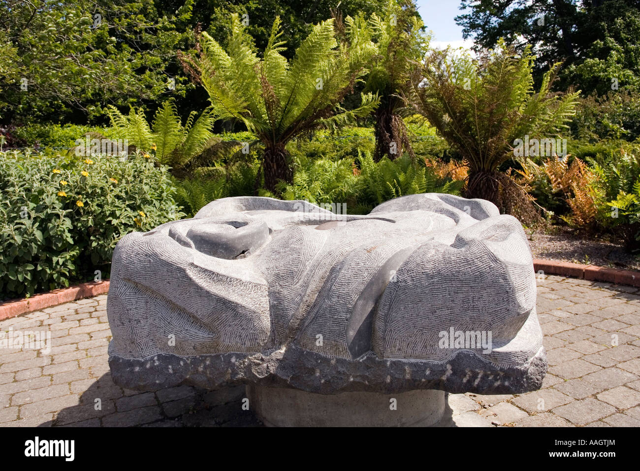 Ireland County Kerry Tralee Tralee Park Sensory Garden Henge sculpture ...