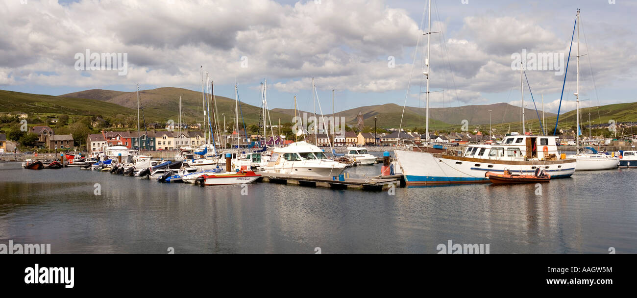 Ireland County Kerry Dingle harbour pleasure boats in the marina ...