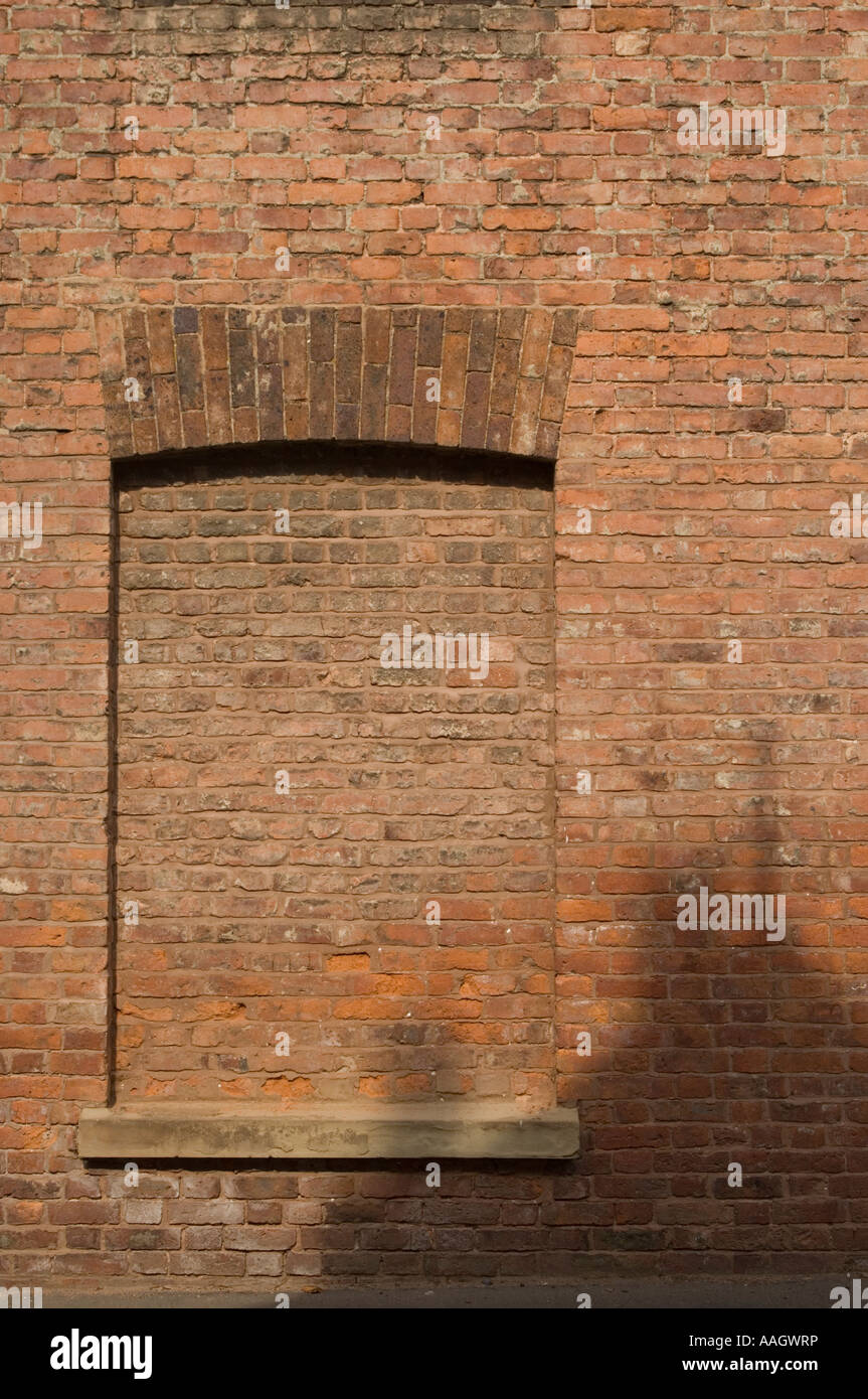bricked up window in wall of a house in the UK Stock Photo - Alamy