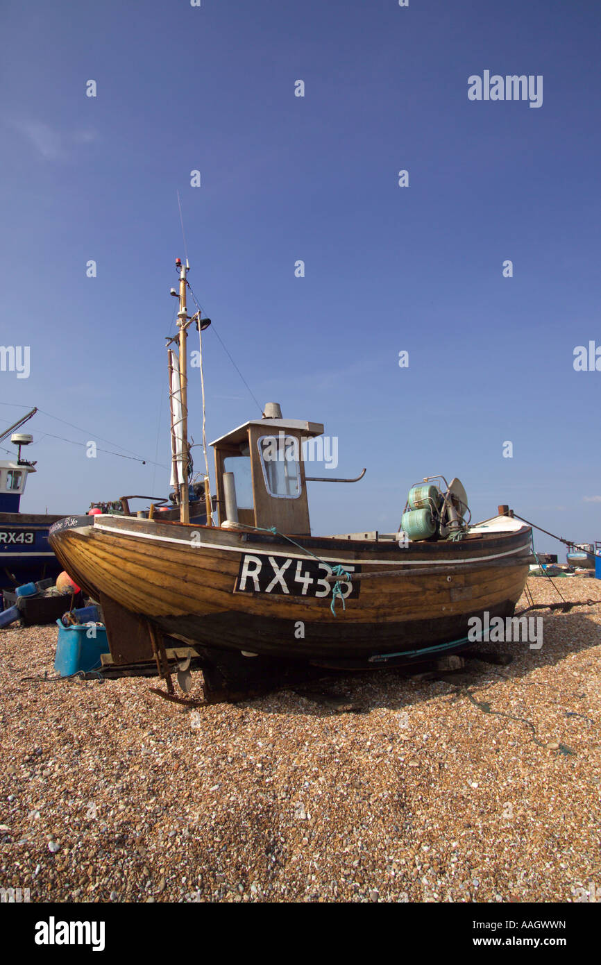 Abandoned Fishing boat at Dungeness Romney Kent Stock Photo - Alamy