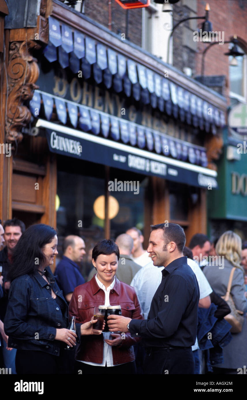 People in front of Doheny Nesbit pub Dublin Dublin Ireland Stock Photo ...