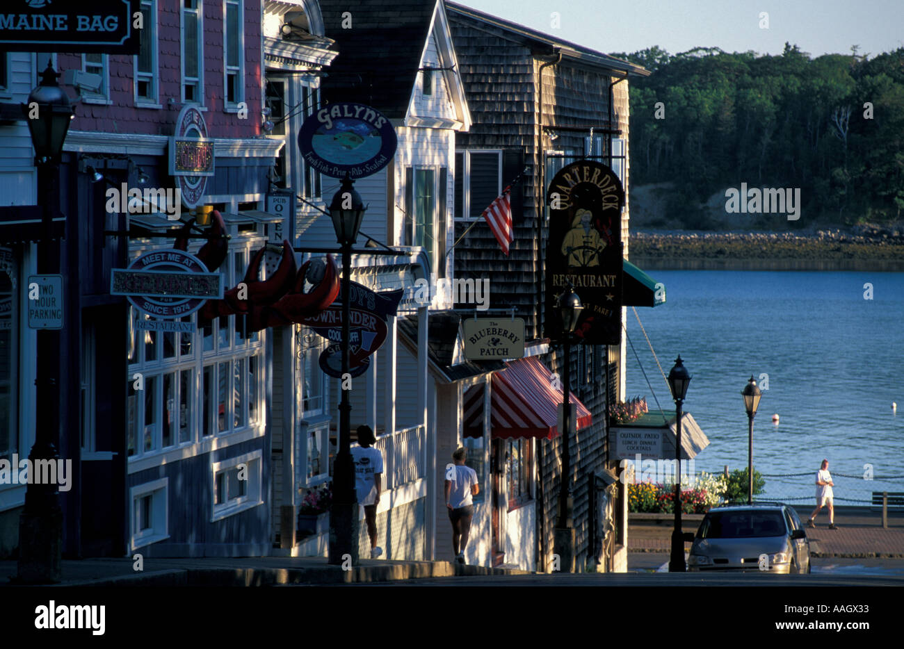 Bar Harbor ME Main Street Bar Harbor Stock Photo - Alamy