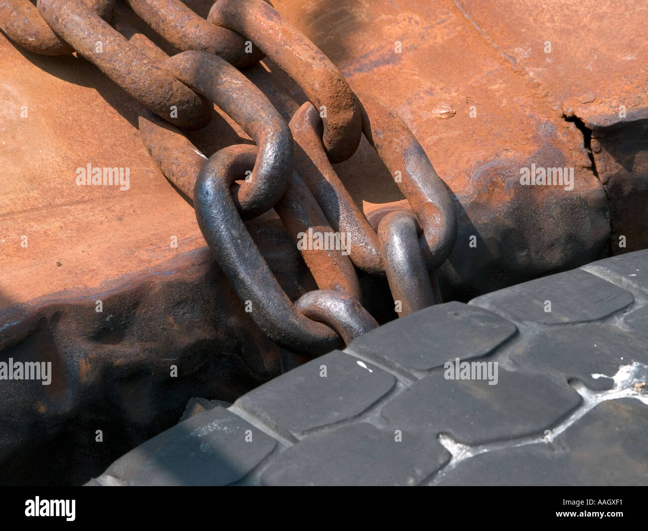 Chain and fender on Mersey ferry landing stage Stock Photo - Alamy