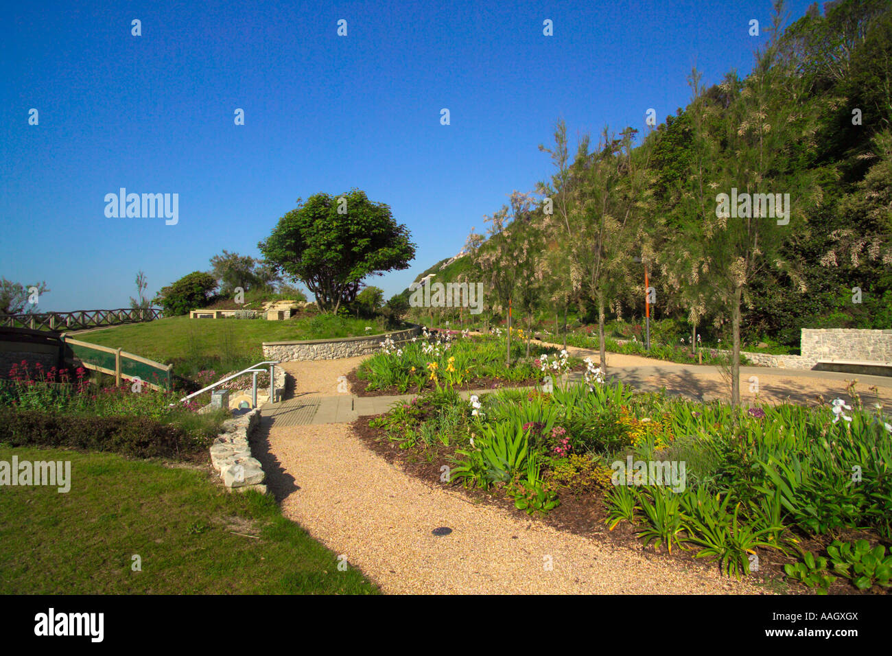 Coastal Park at Folkestone kent Stock Photo - Alamy