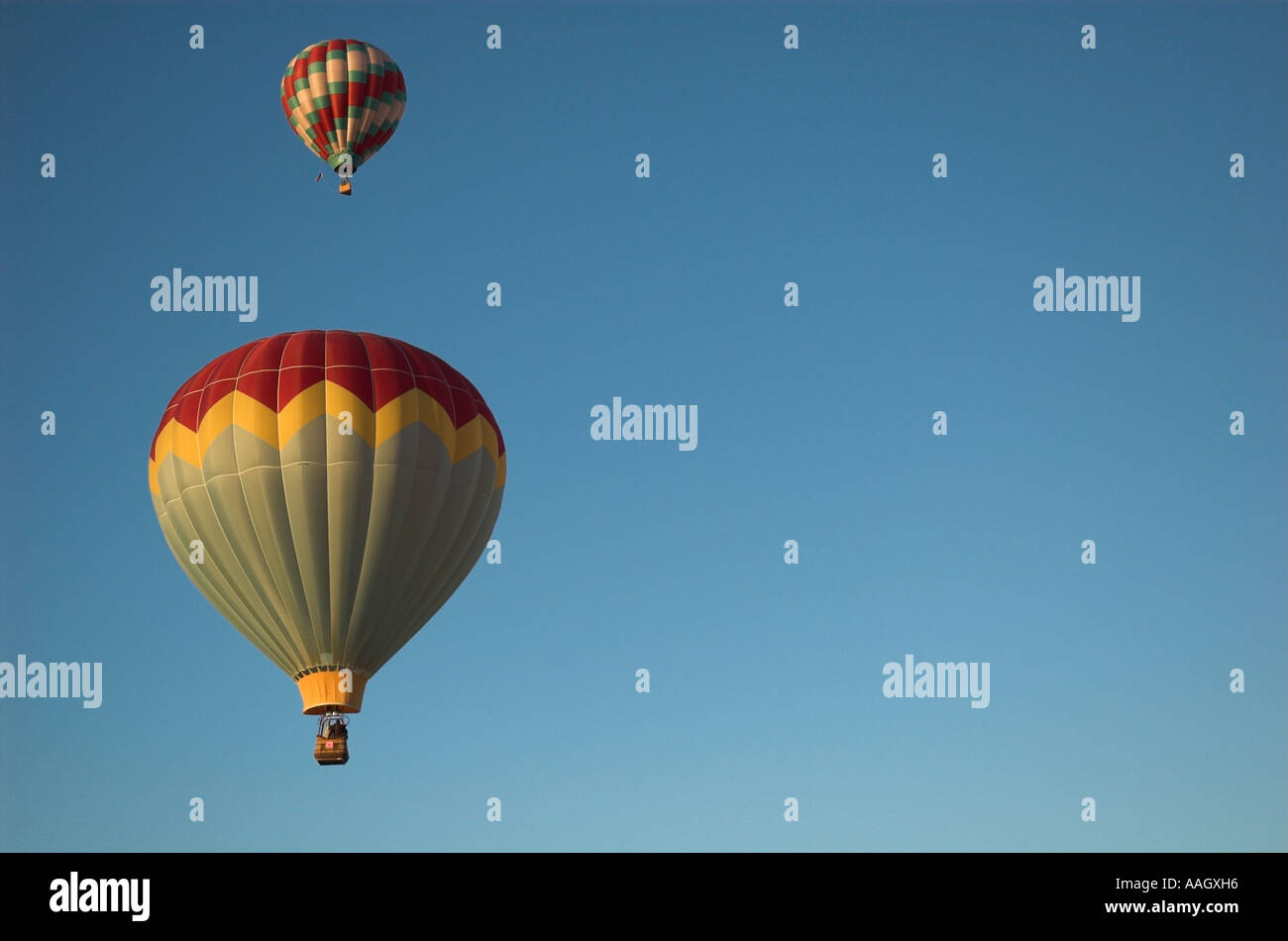 Two Hot Air Balloons (horizontal Stock Photo - Alamy