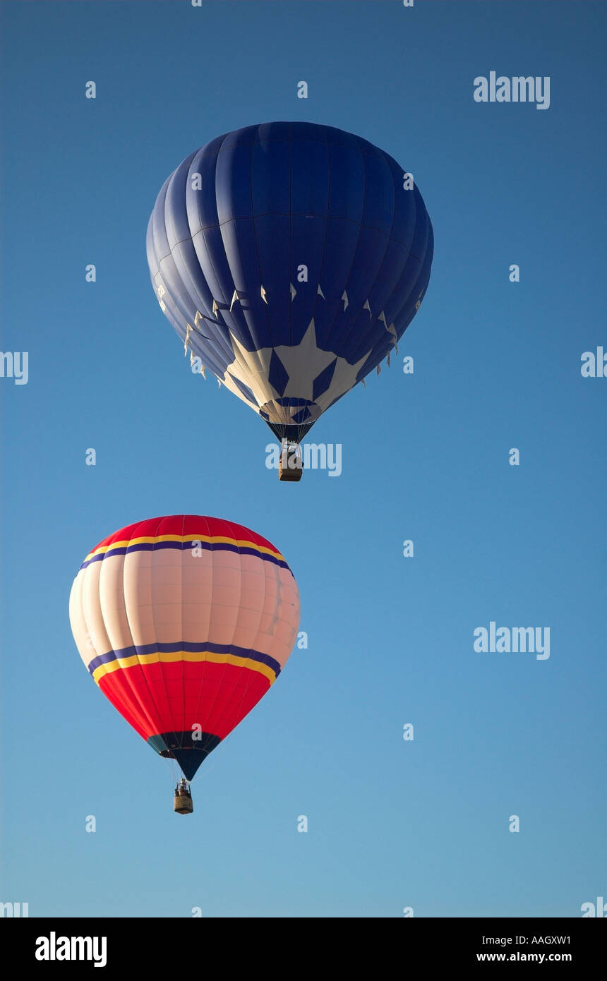 Two Hot Air Balloons Stock Photo - Alamy
