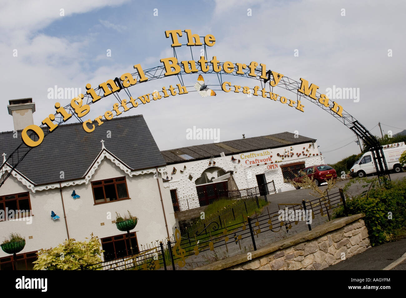 The Original Butterfly Man workshop and shop between Llangollen and ...