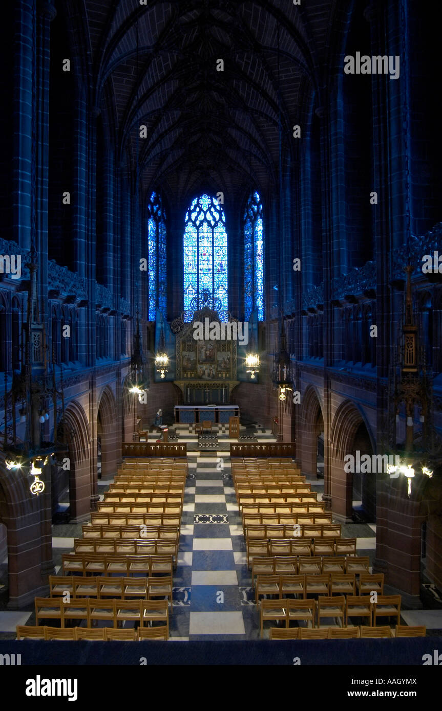 The giant arches of the Liverpool Cathedral are the highest and widest ...