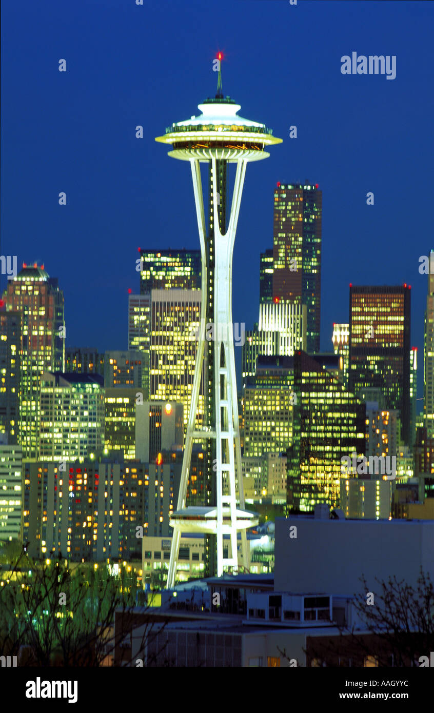 View of Seattle Skyline and the Space Needle from Kerry Park Seattle ...