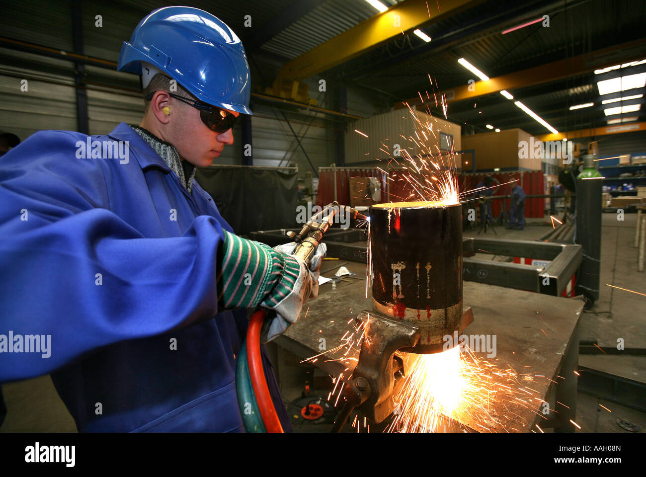 At a maintenance and construction workshop where they repair electro ...