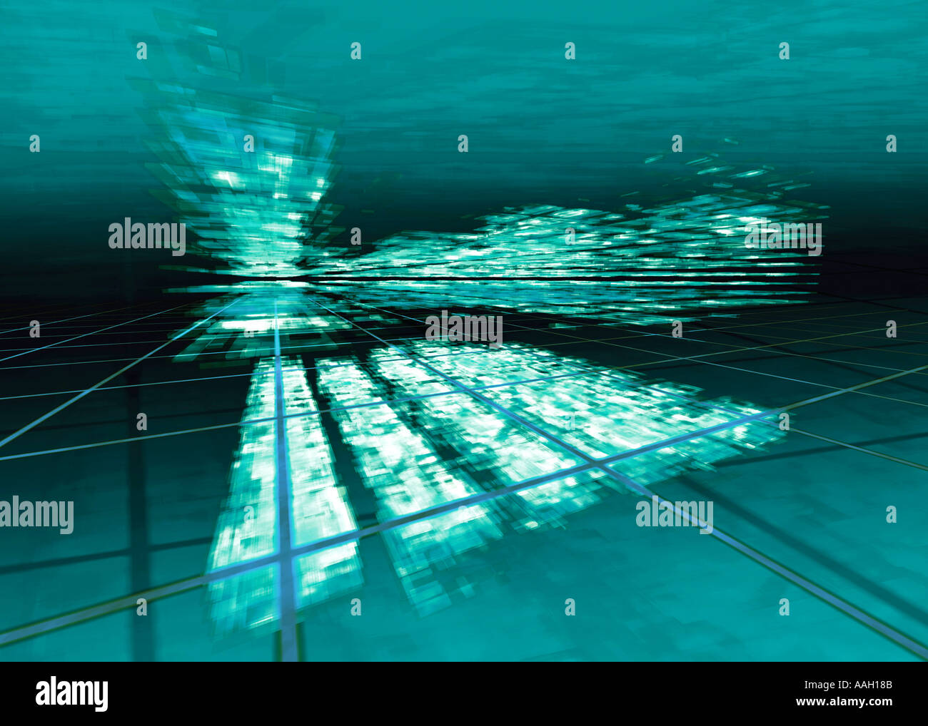 green digital background Stock Photo - Alamy