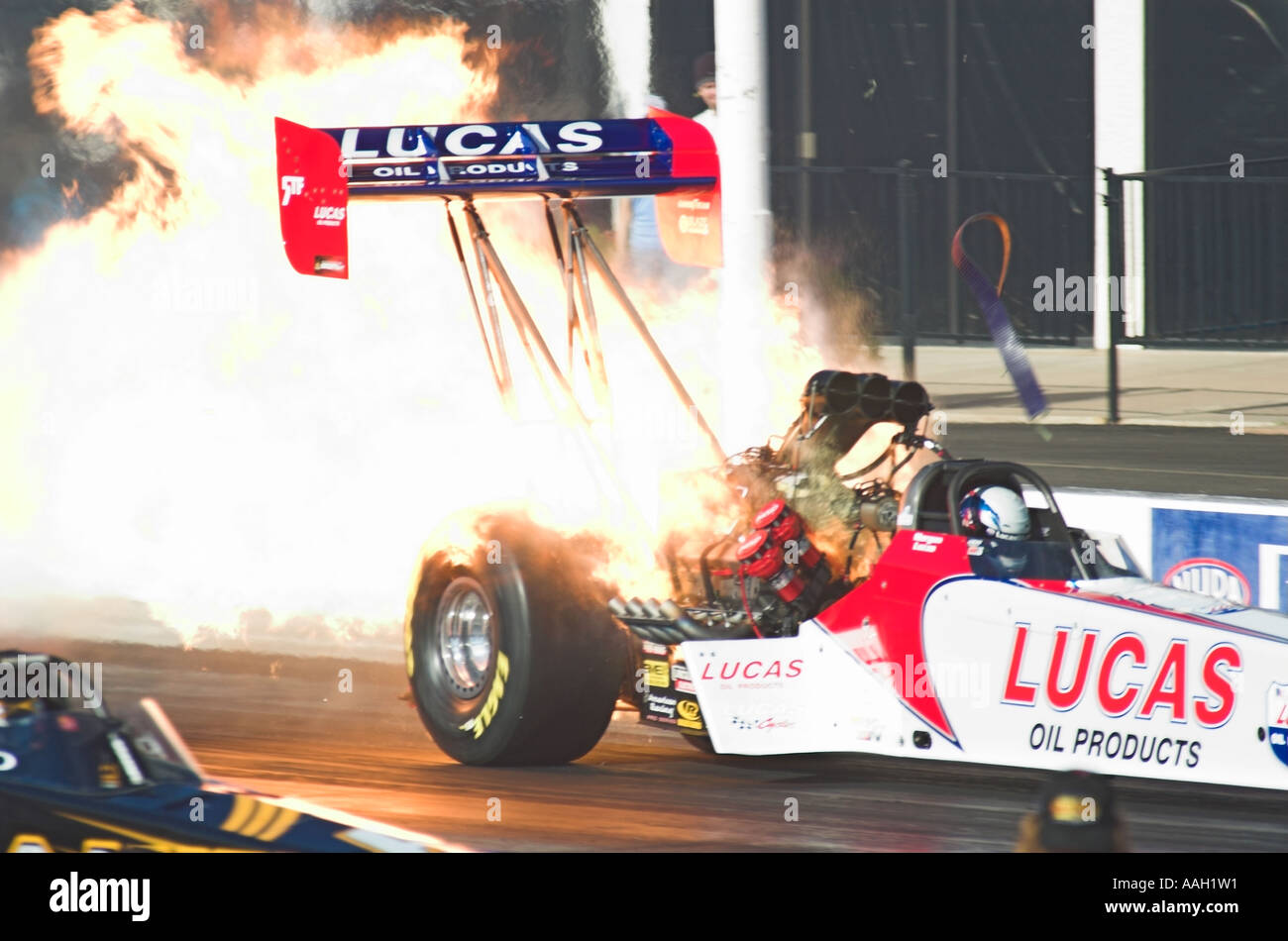 Top fuel dragster flames hi-res stock photography and images - Alamy