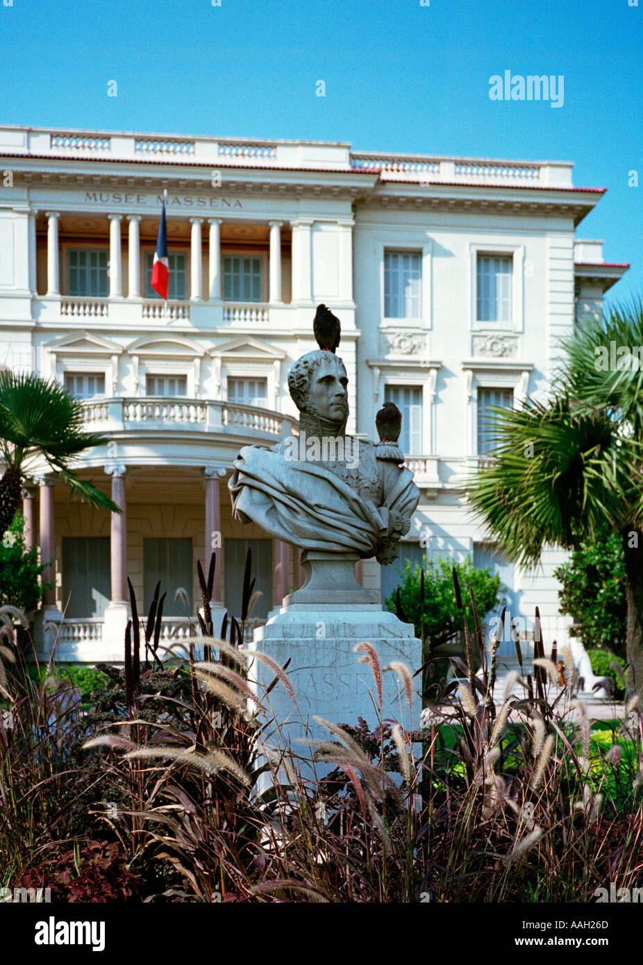 In the gardens behind the Massena Museum in Nice on the Cote d Azur is ...