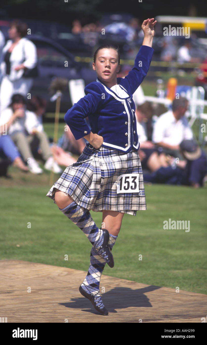 Langholm Common Riding girl highland dancer Stock Photo - Alamy