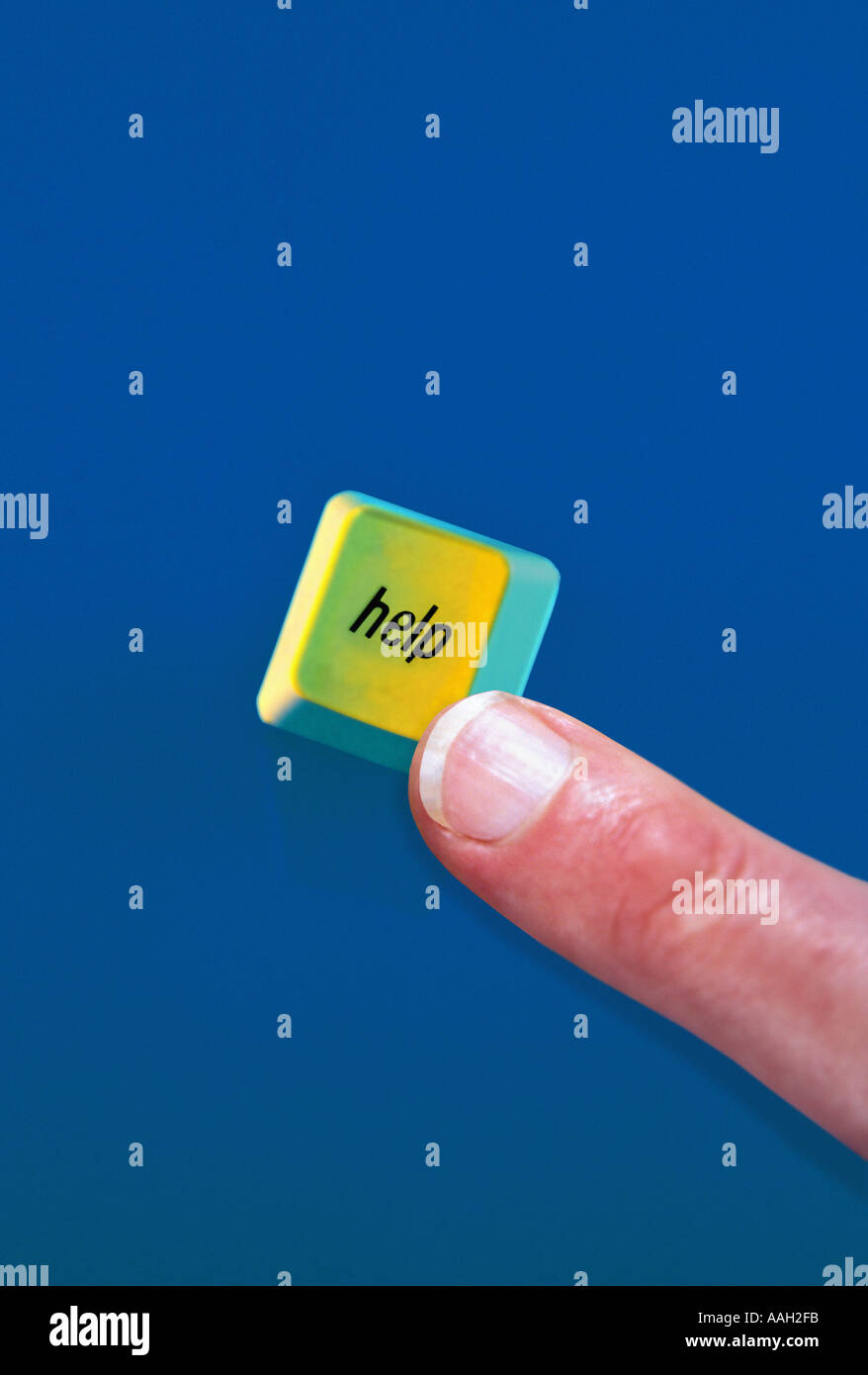 computer Help key Stock Photo - Alamy
