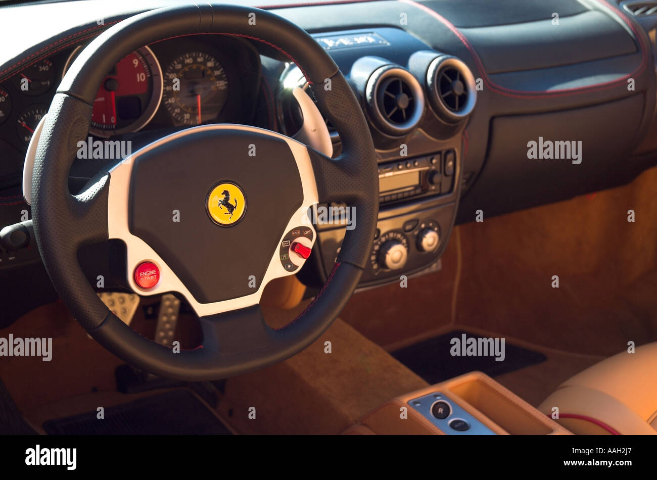 Interior of Ferrari Modena Stock Photo - Alamy
