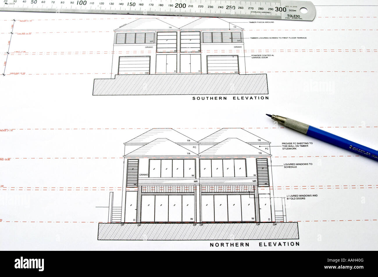 Elevation drawing hi-res stock photography and images - Alamy