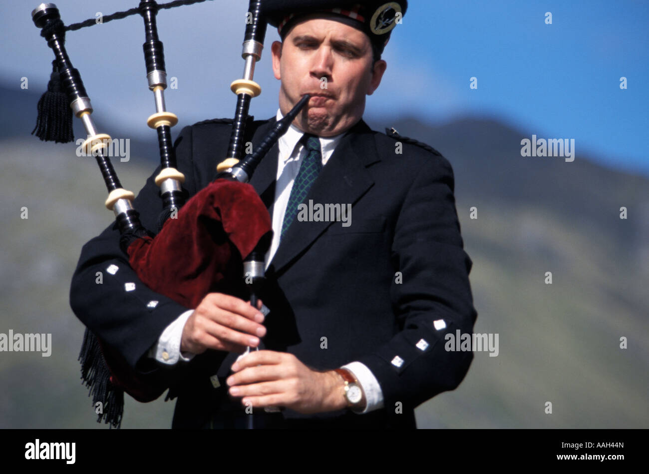 Piper Glenfinnan Highland Games Inverness shire Highlands Scotland ...