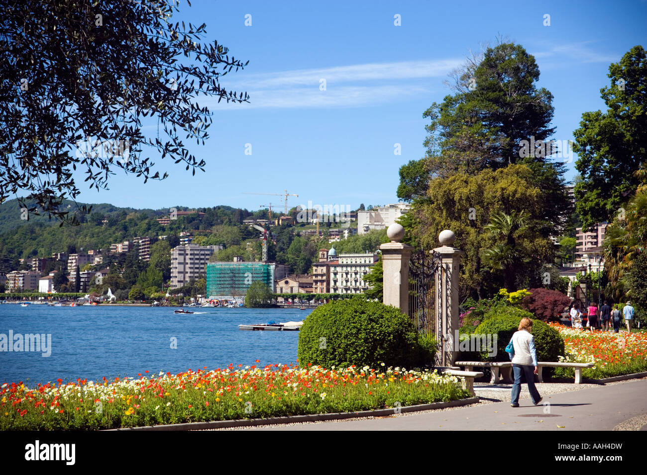 Gate of Villa Ciani at Parco Civico Lugano Lake Lugano Ticino ...