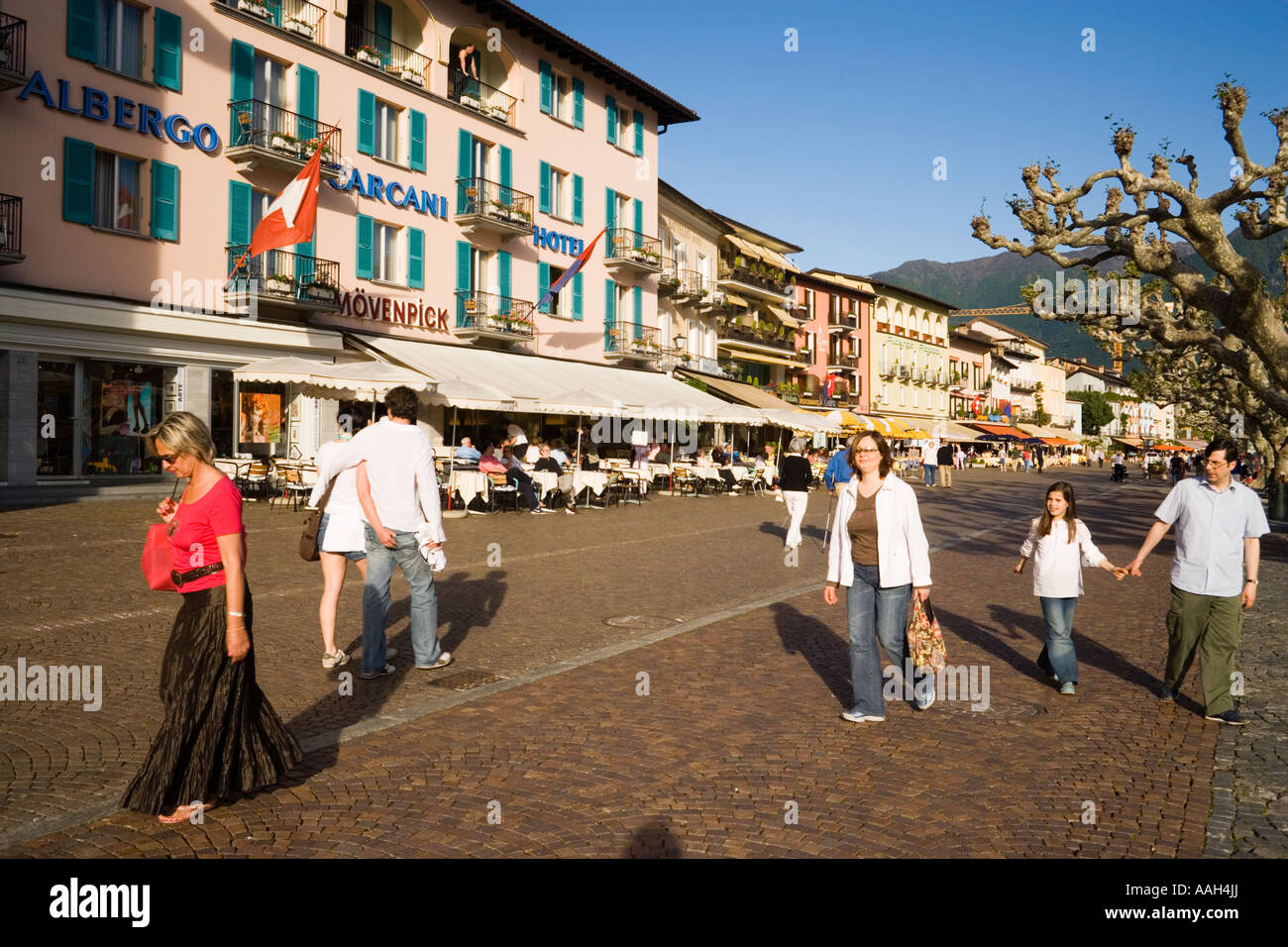 Restaurant and Hotel Movenpick Albergo Carcani at harbour promenade ...