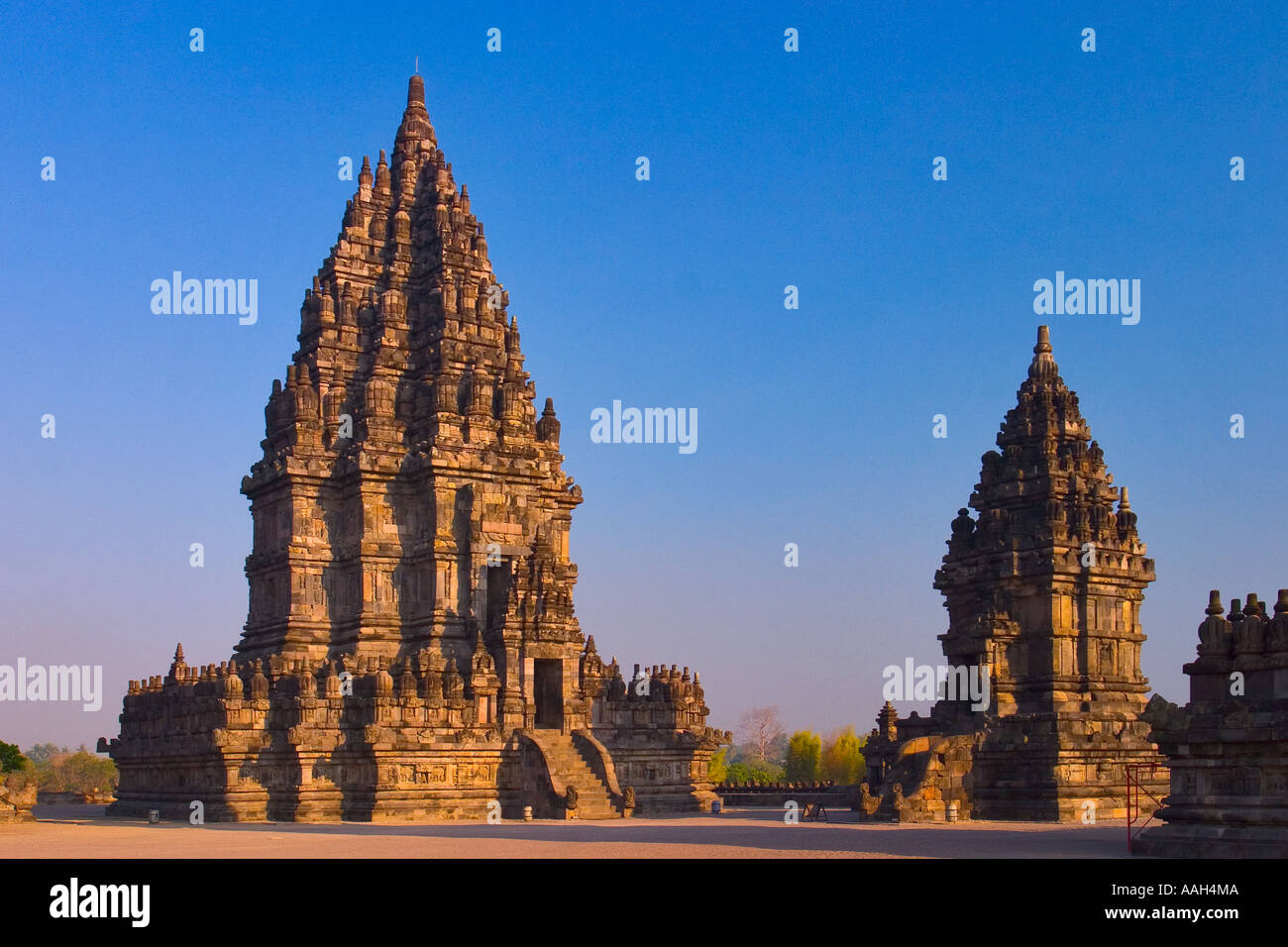 The central tower at the Hindu temples of Prambanan near Yogjakarta ...