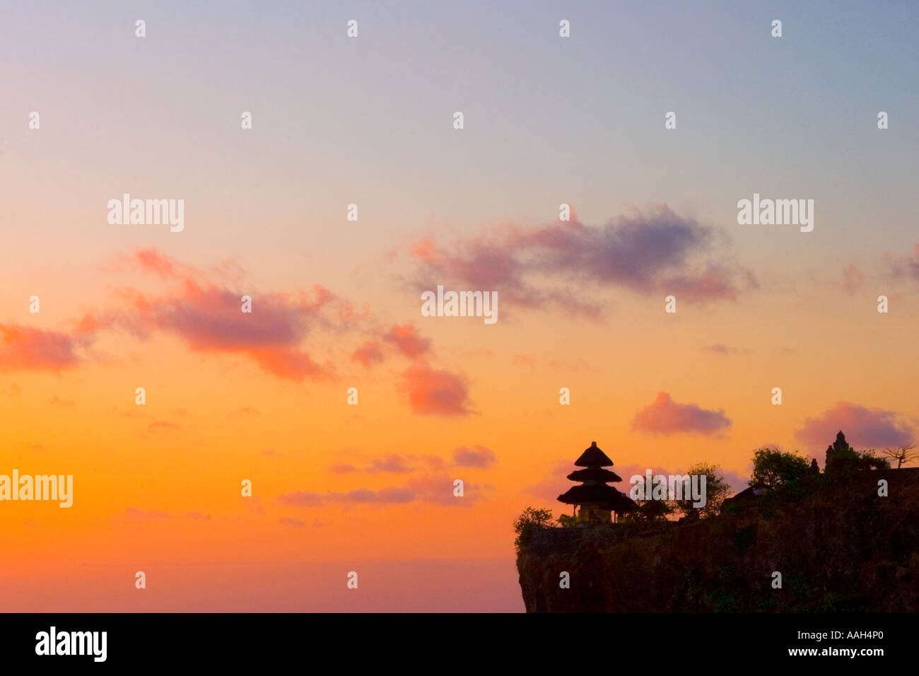 At ulu watu temple at sunset hi-res stock photography and images - Alamy