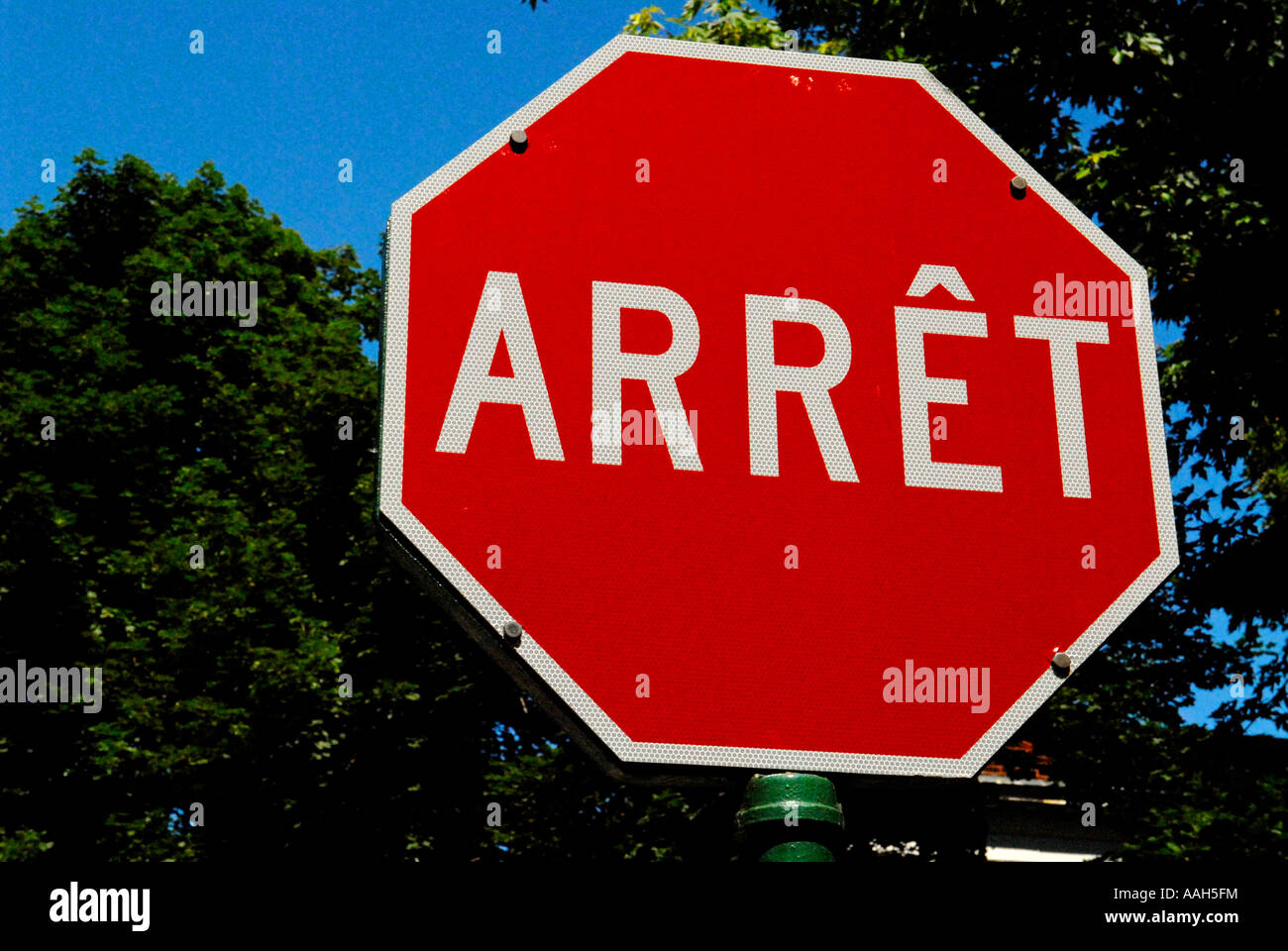 Bilingual signs montreal canada hi-res stock photography and images - Alamy