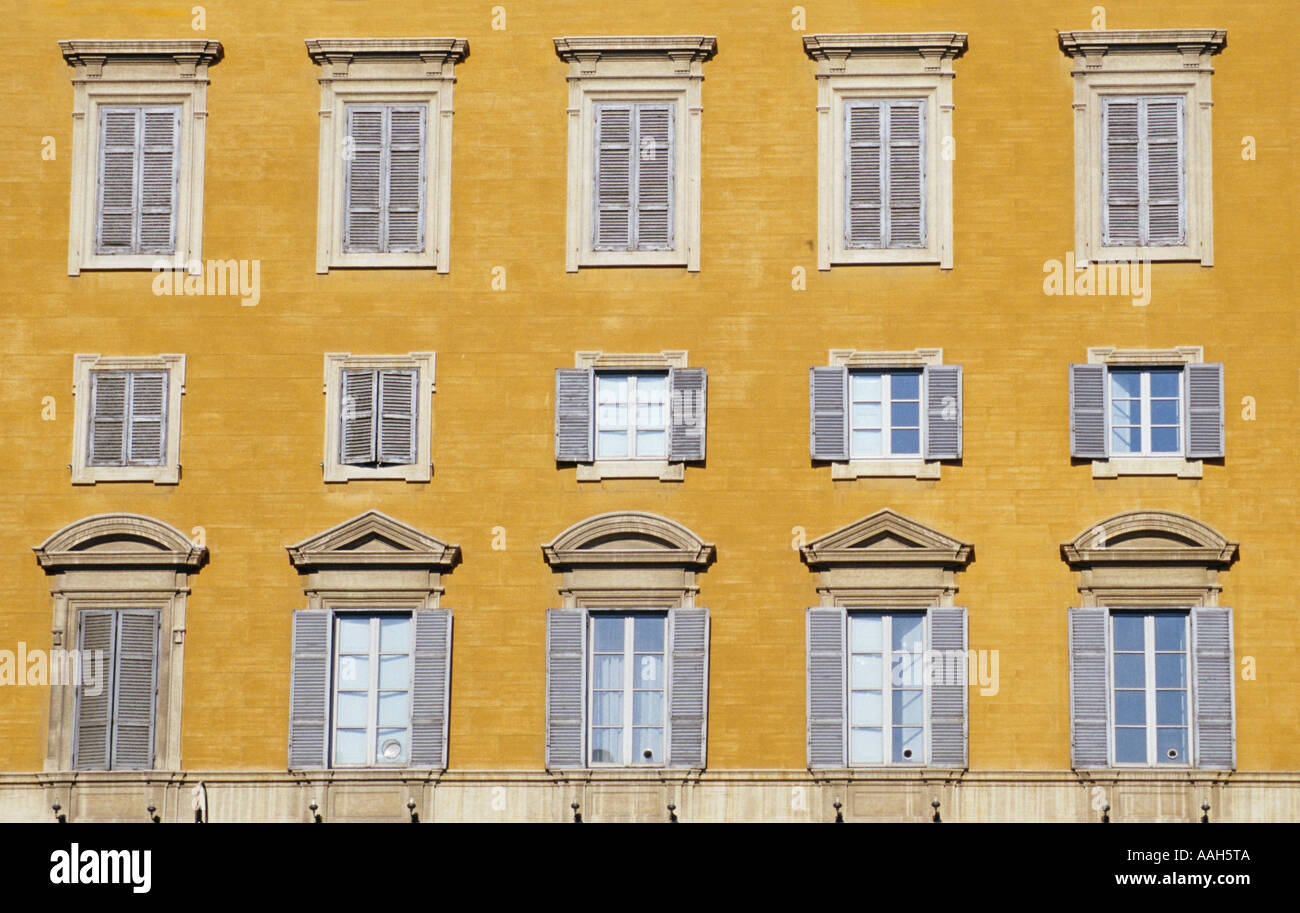 Row of shuttered windows hi-res stock photography and images - Alamy