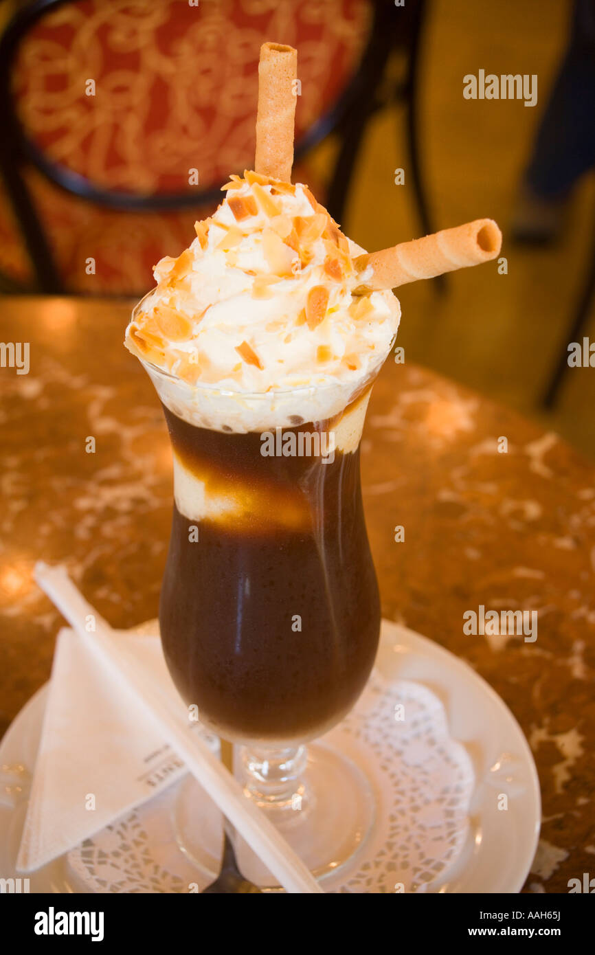 Coffee Ice of Cafe Central Vienna Austria Stock Photo - Alamy