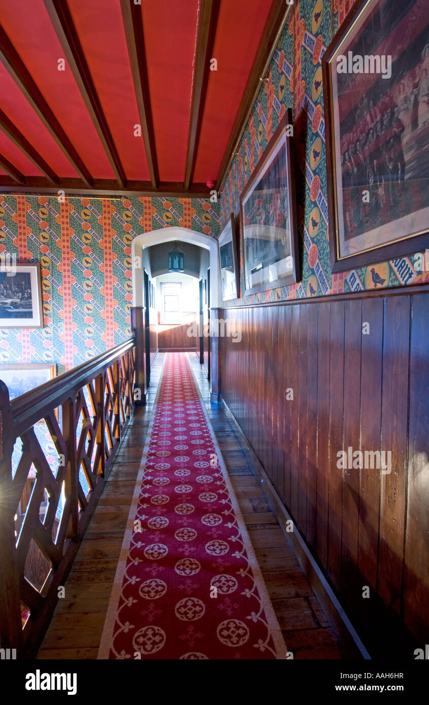 The landing in the hallway of the Grange, Ramsgate, home of the famous ...