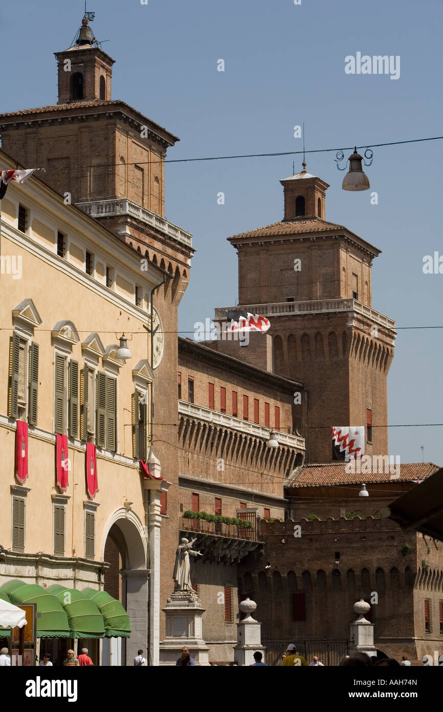 Este Castle Castello Estense Ferrara Emilia Romagne Italy Stock Photo ...
