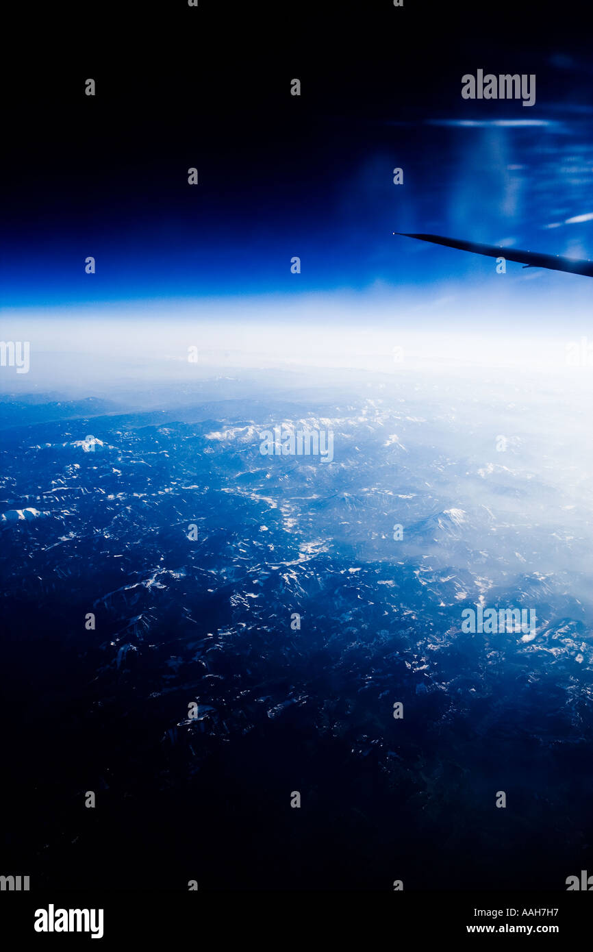 Earth from the edge of space Top of the world Atmosphere air ...