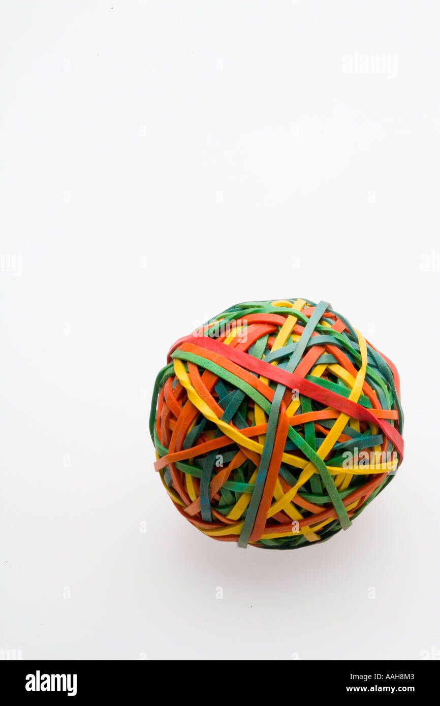 Rubber band Ball Stock Photo - Alamy