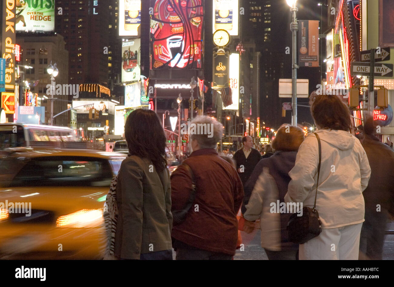 Times Square in the center of Manhattan, New York City Stock Photo - Alamy
