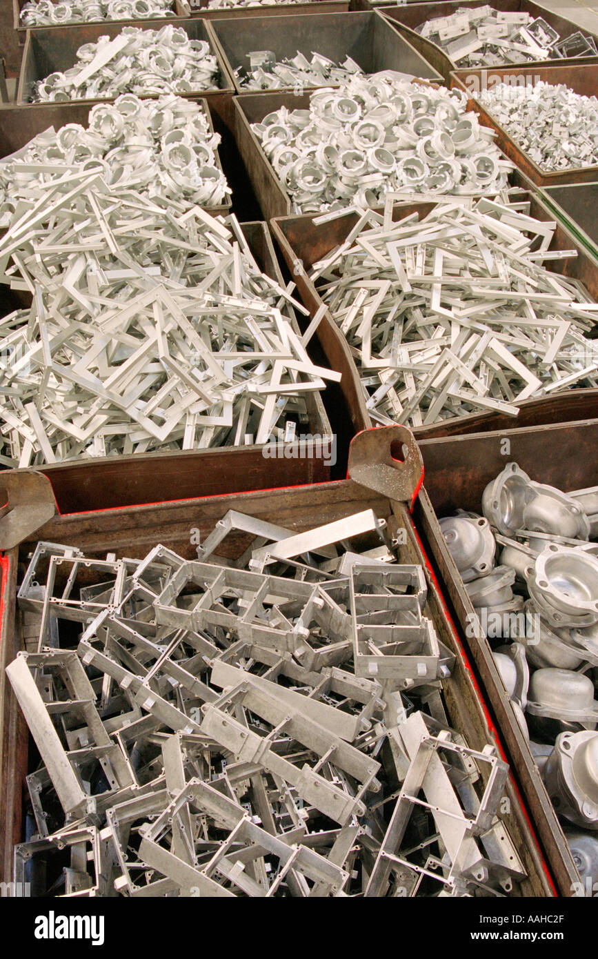 aluminum parts manufacturing Stock Photo - Alamy