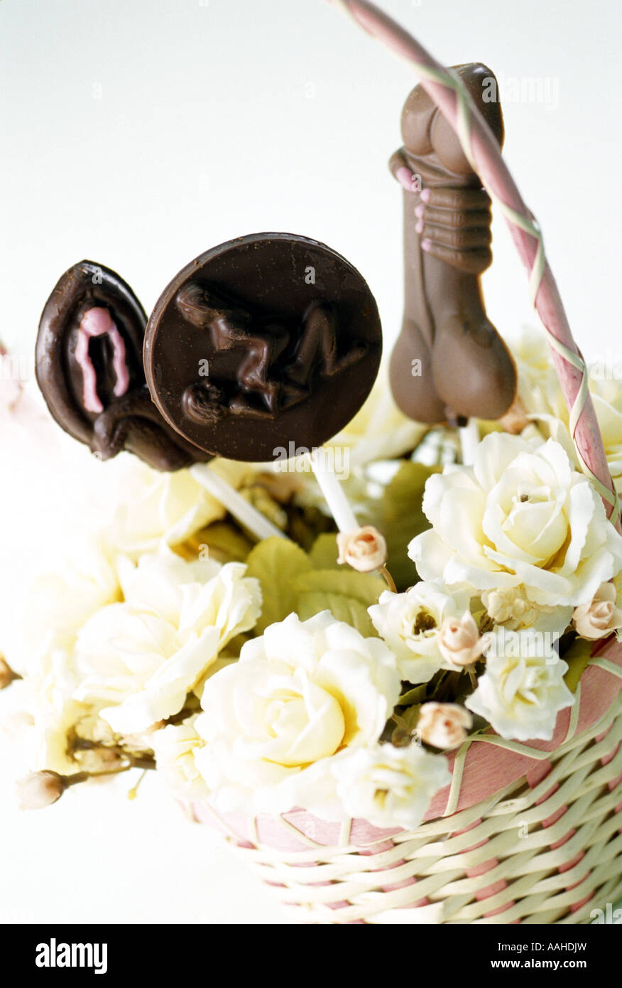 Chocolate lollipop flower hi-res stock photography and images - Alamy