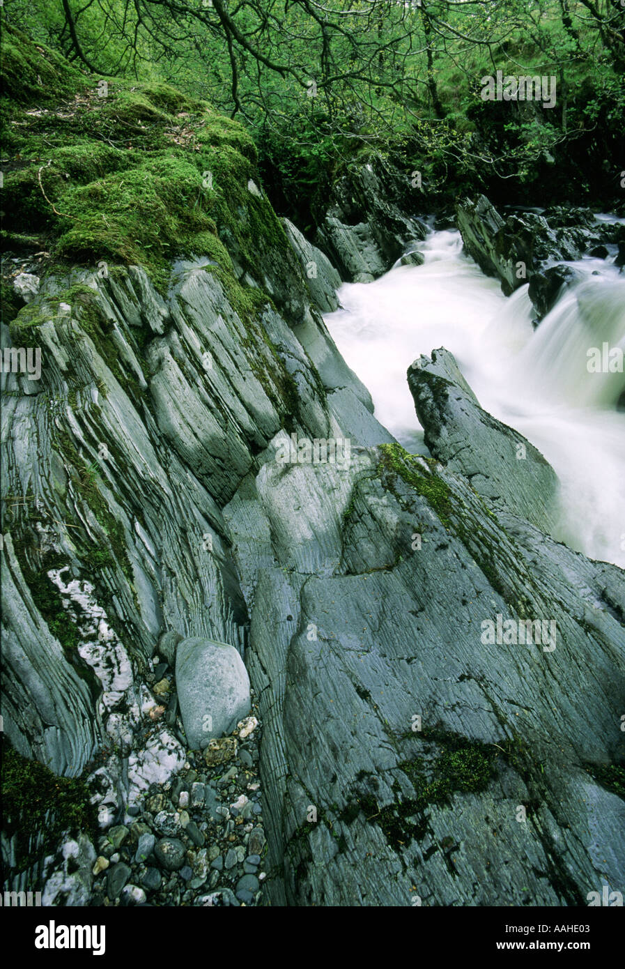Waterfalls River Luss nr Loch Lomond Scotland Stock Photo - Alamy