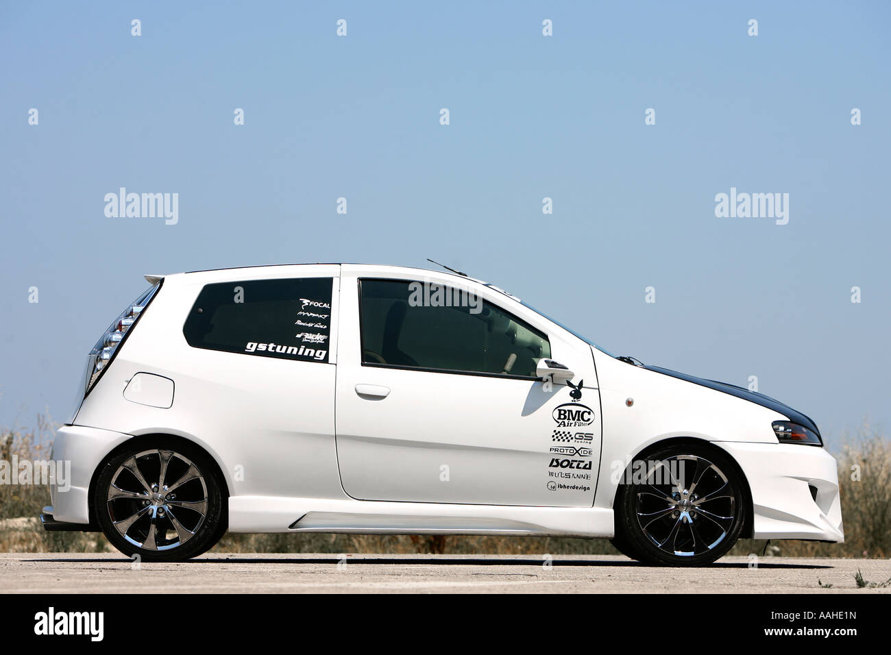 Fiat Punto Custom Stock Photo - Alamy