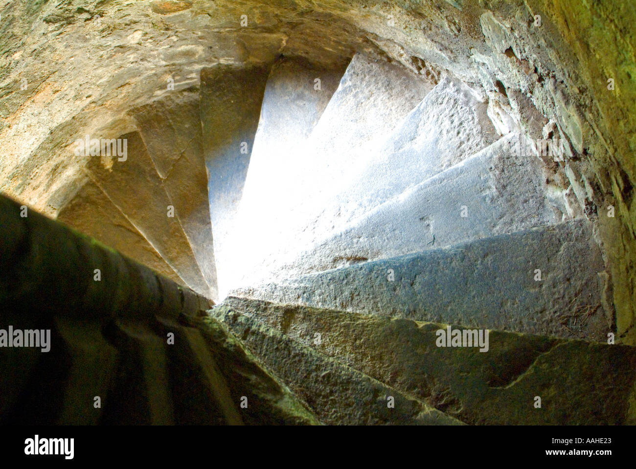 Stone spiral staircase in tower Castle in scotland Stock Photo - Alamy