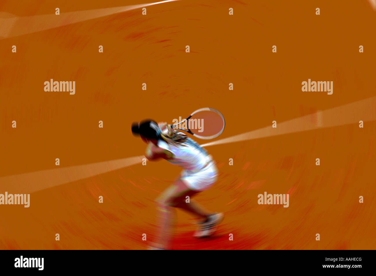 A woman player at the French open rendered in photoshop using special ...