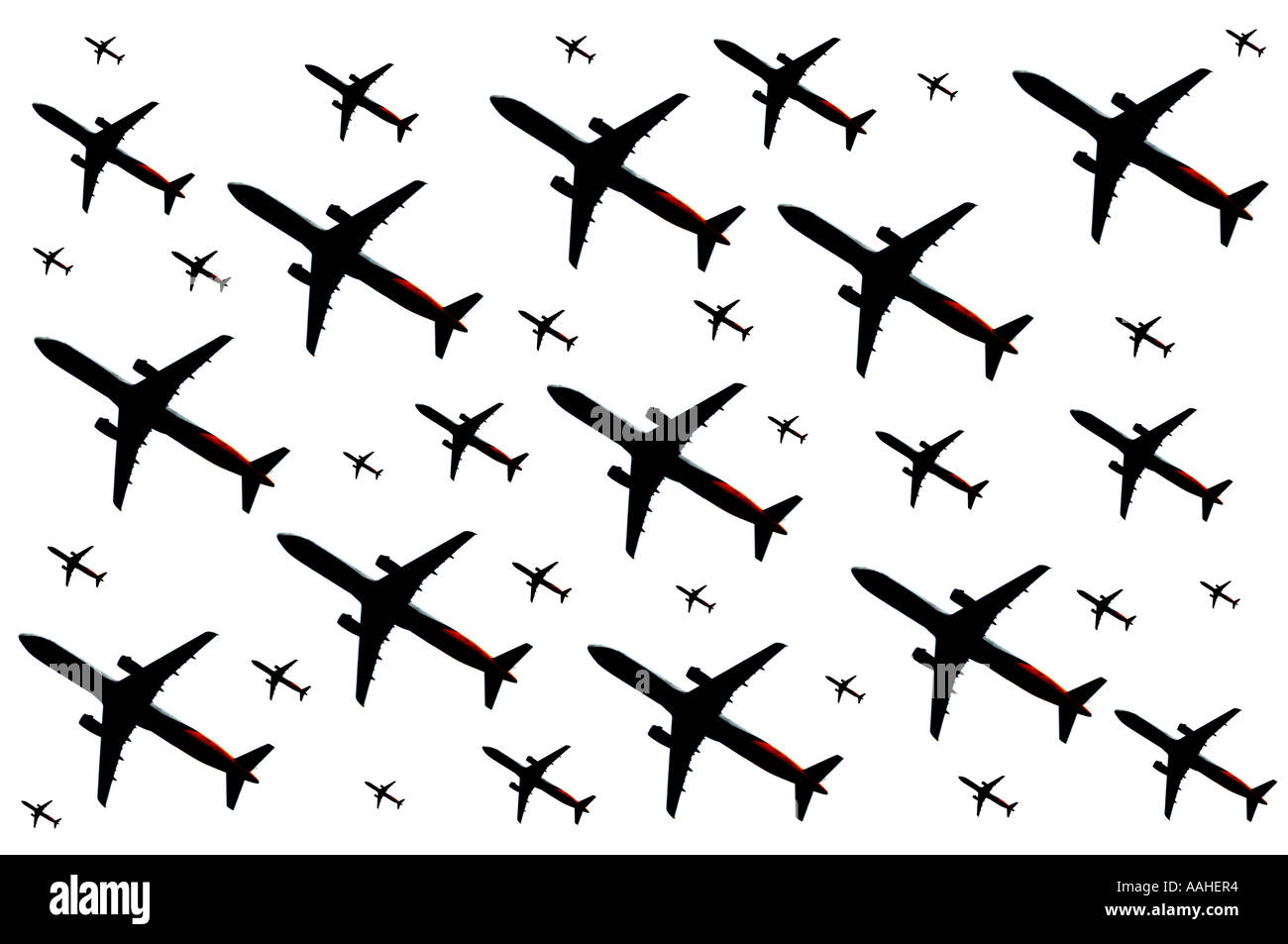 Aircraft flight patterns Cut Out Stock Images & Pictures - Alamy
