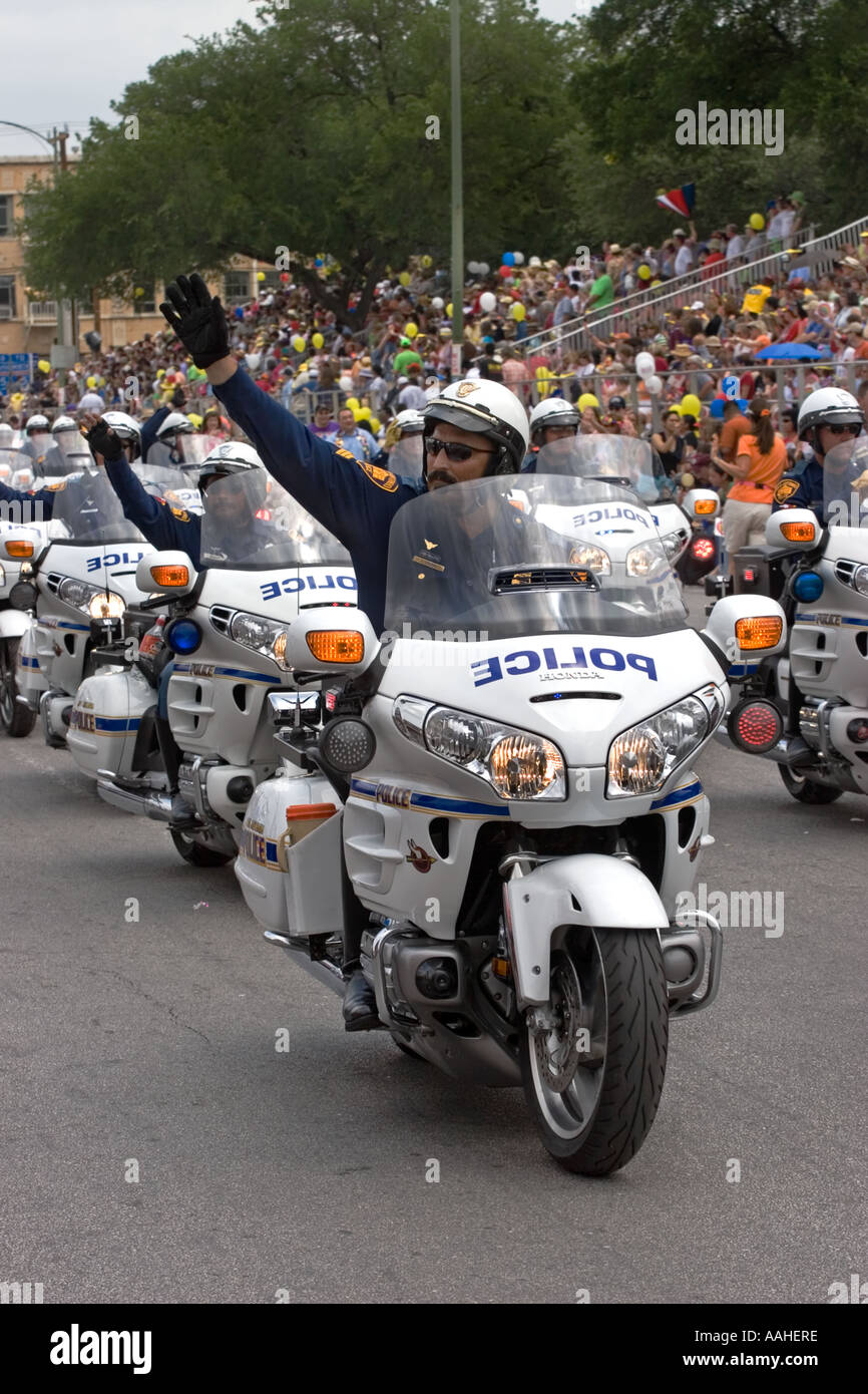 Police motorcycle patrol parade verticle Stock Photo - Alamy