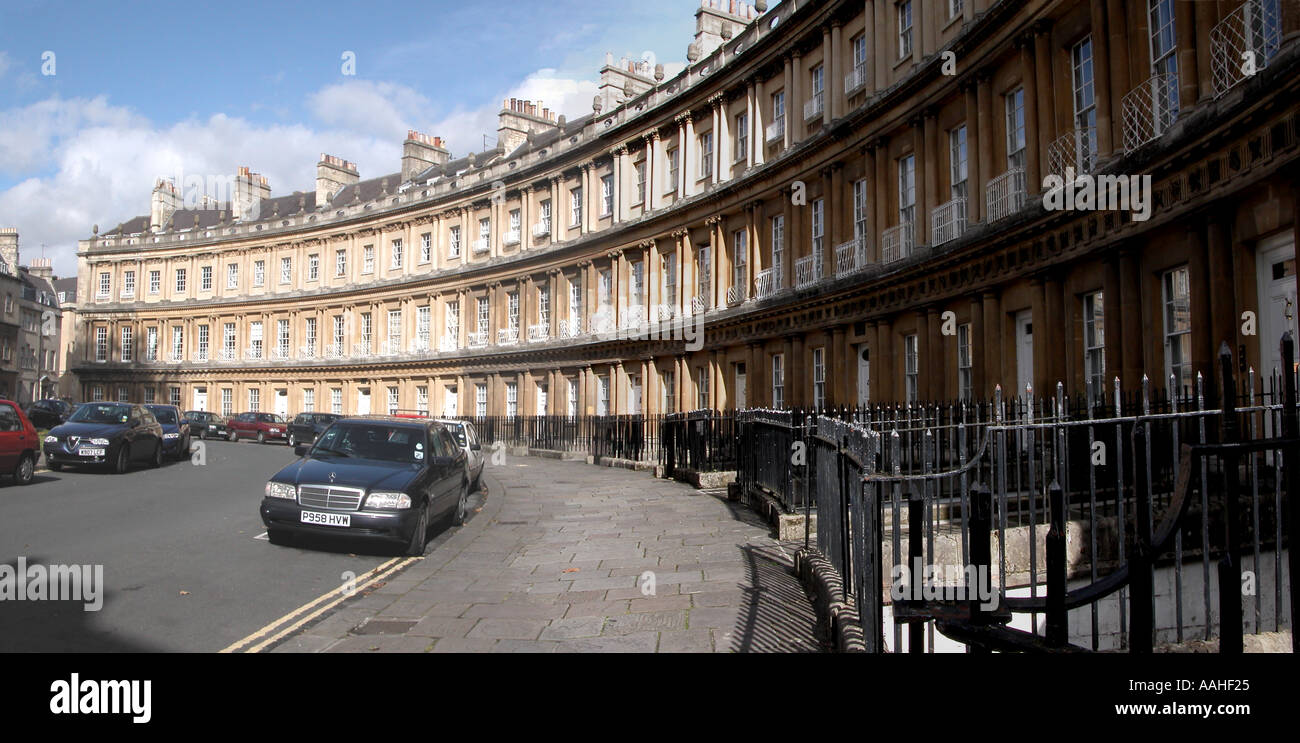 The Circus crescent buildings Bath Stock Photo - Alamy