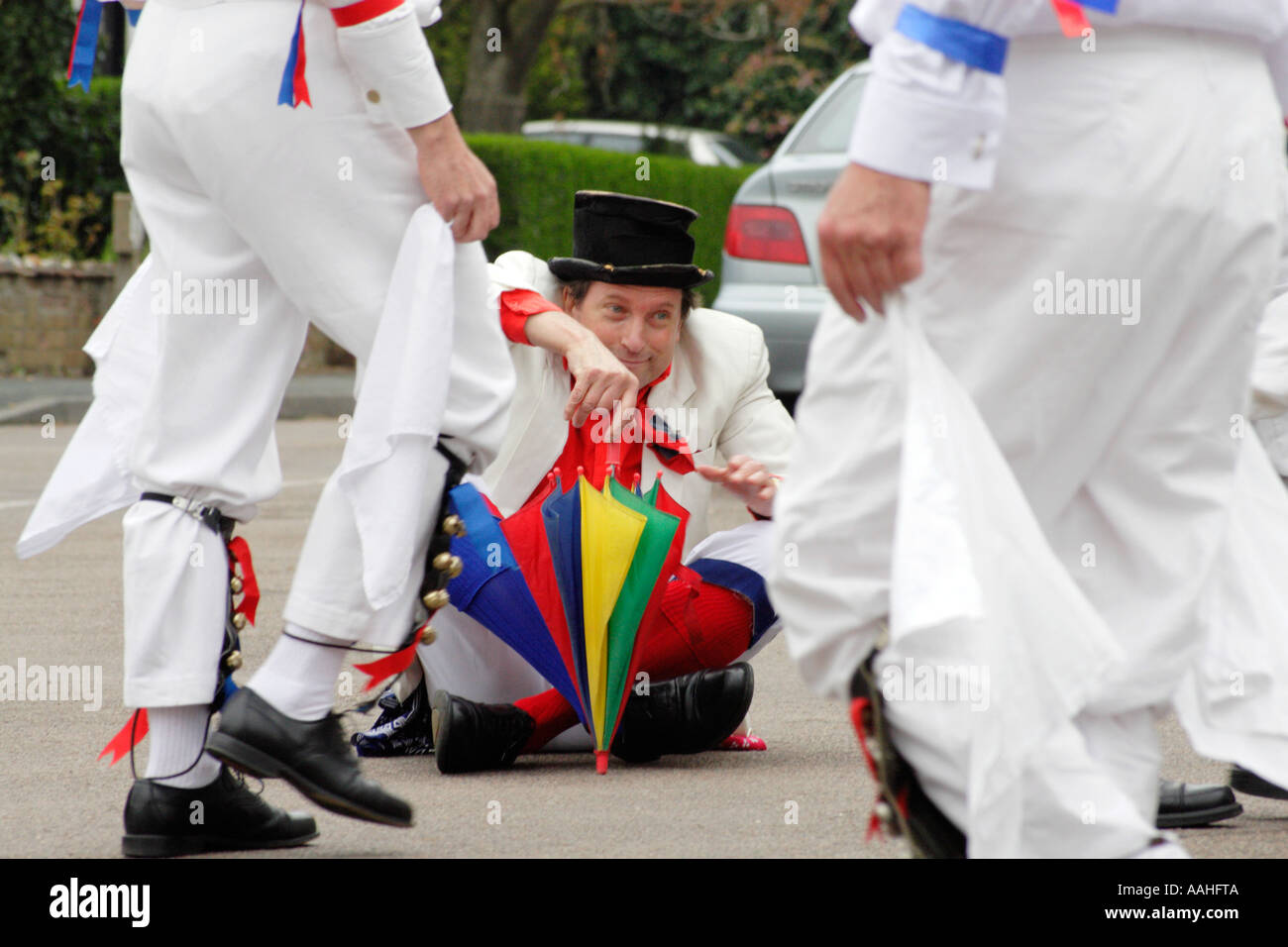 The Milton Morris Dancers "Fool" performing to the public Stock Photo ...
