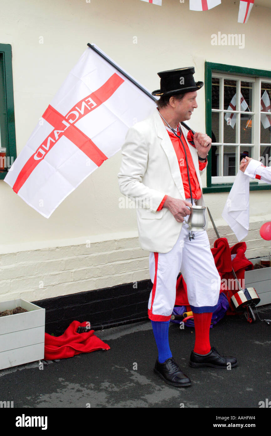 A Morris Dancer playing the part of the "Fool Stock Photo - Alamy