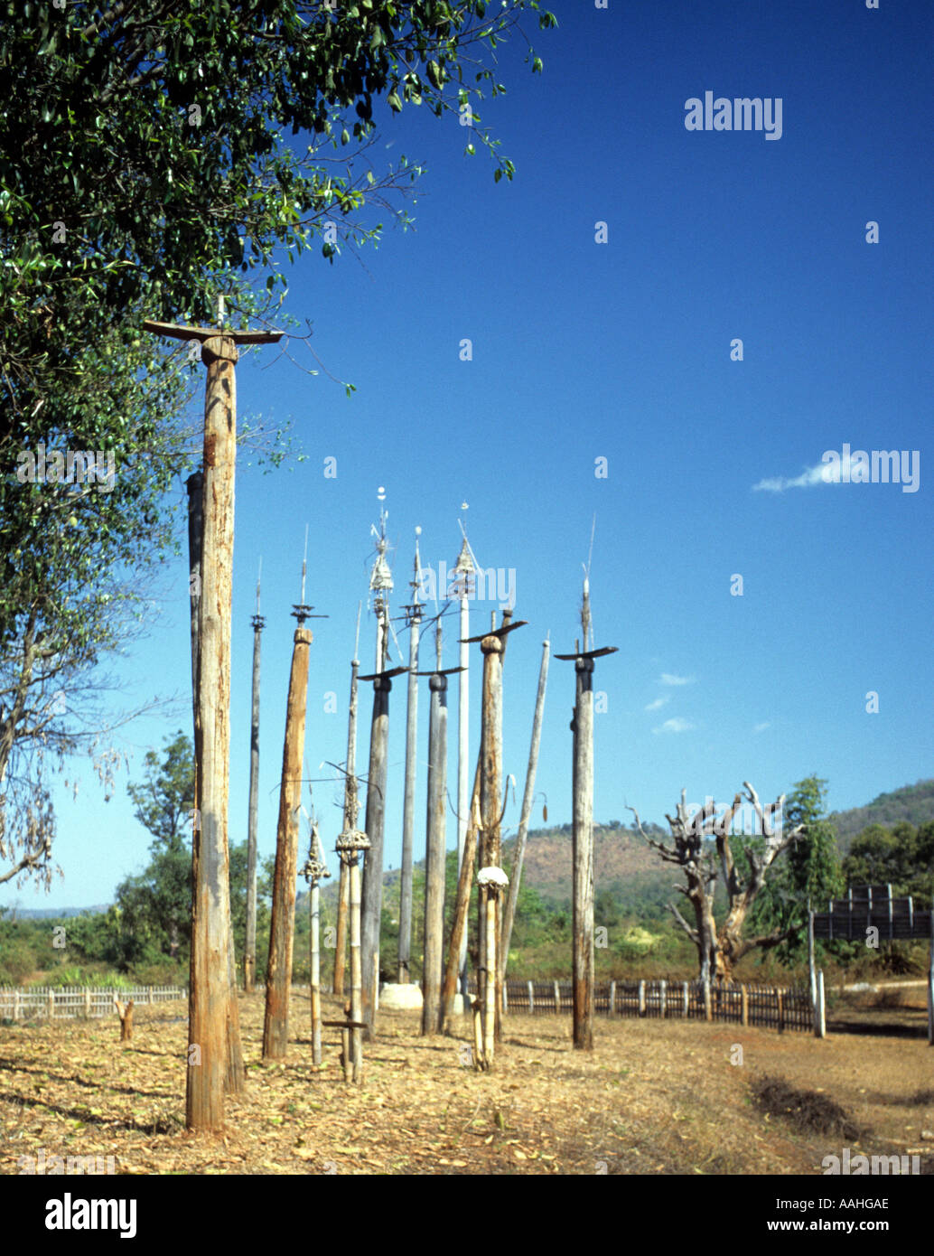 Traditional tribal grave Myanmar Stock Photo - Alamy