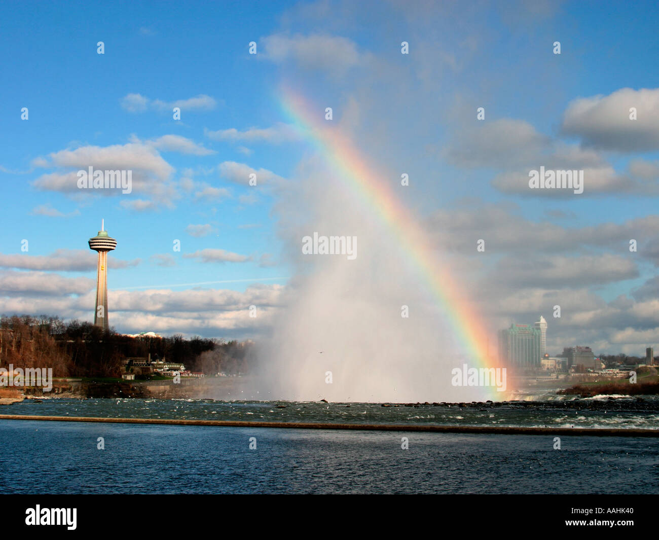 Rainbow over Niagara Falls, Ontario Canada Stock Photo - Alamy