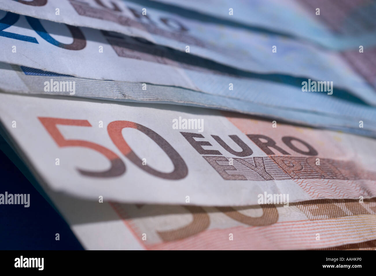 euros european cash currency of europe community banknotes Stock Photo ...