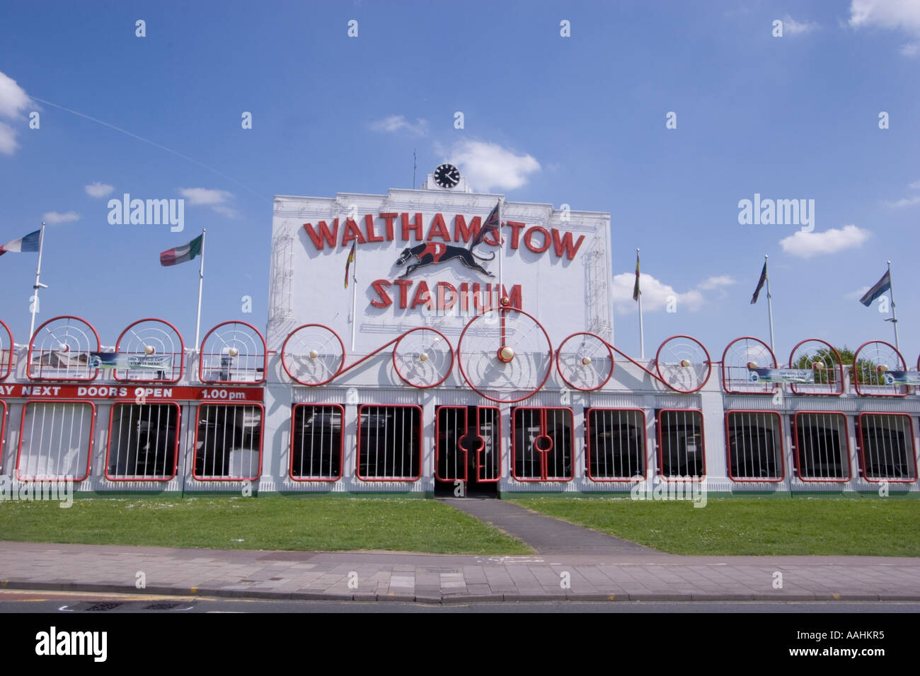 Walthamstow stadium greyhound racing track entrance, Chingford London ...